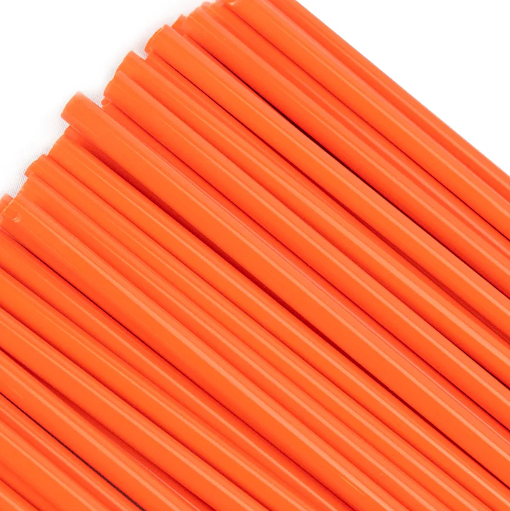 96 COE Light Orange Semi Opal Glass Rod 17in - Fusible Rods – Global ...