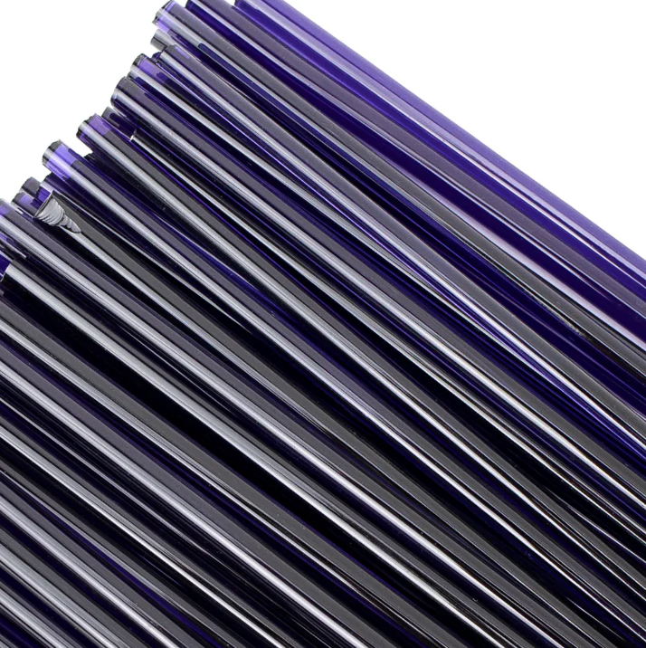 96 COE Grape Transparent Glass Rod 17in - Fusible Rods – Global Stained ...